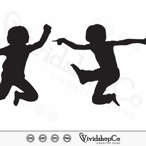 Kids Jumping SVG, Jumping Children Svg, Jumping Svg, Jump Svg, Clipart ...