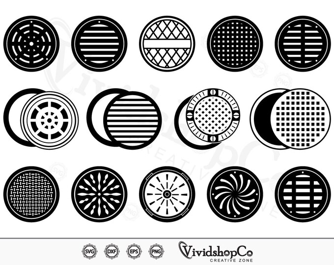 Street Manhole Svg, Manhole Cover Png, Sewer Lid Svg, Street Svg ...