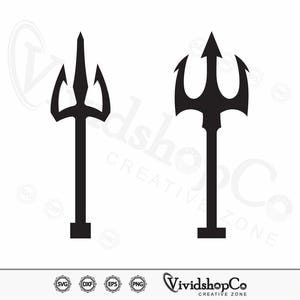 Trident SVG, Summer Trident Svg, Spear Svg, Harpoon Svg, Clipart, Cut ...