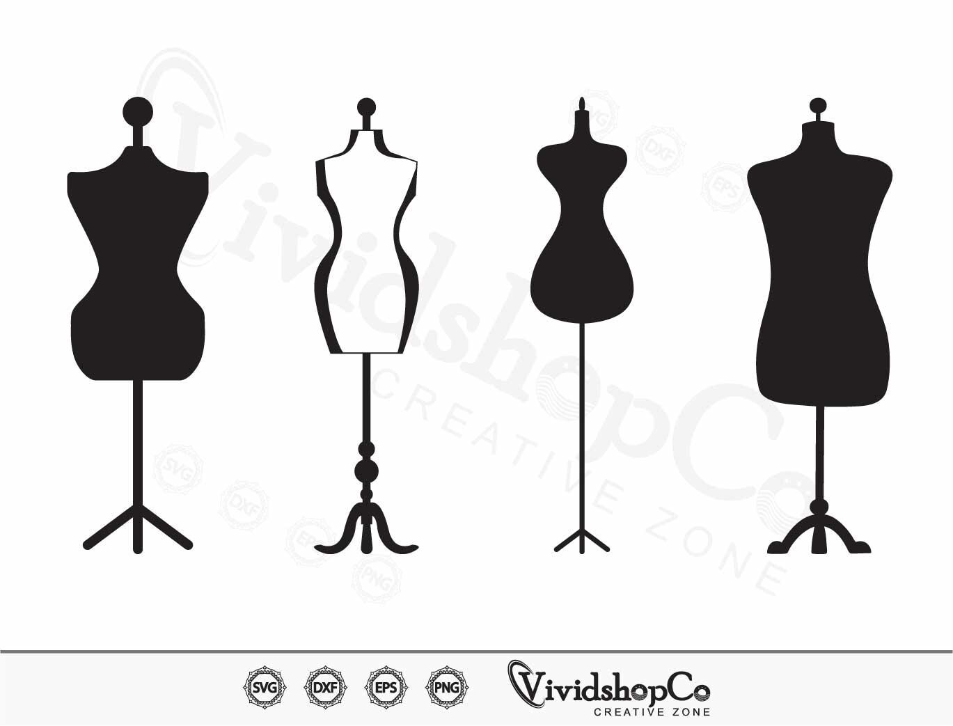 Mannequin SVG, Näherin svg, Schneider svg, Mannequin Stand svg, Clipart ...
