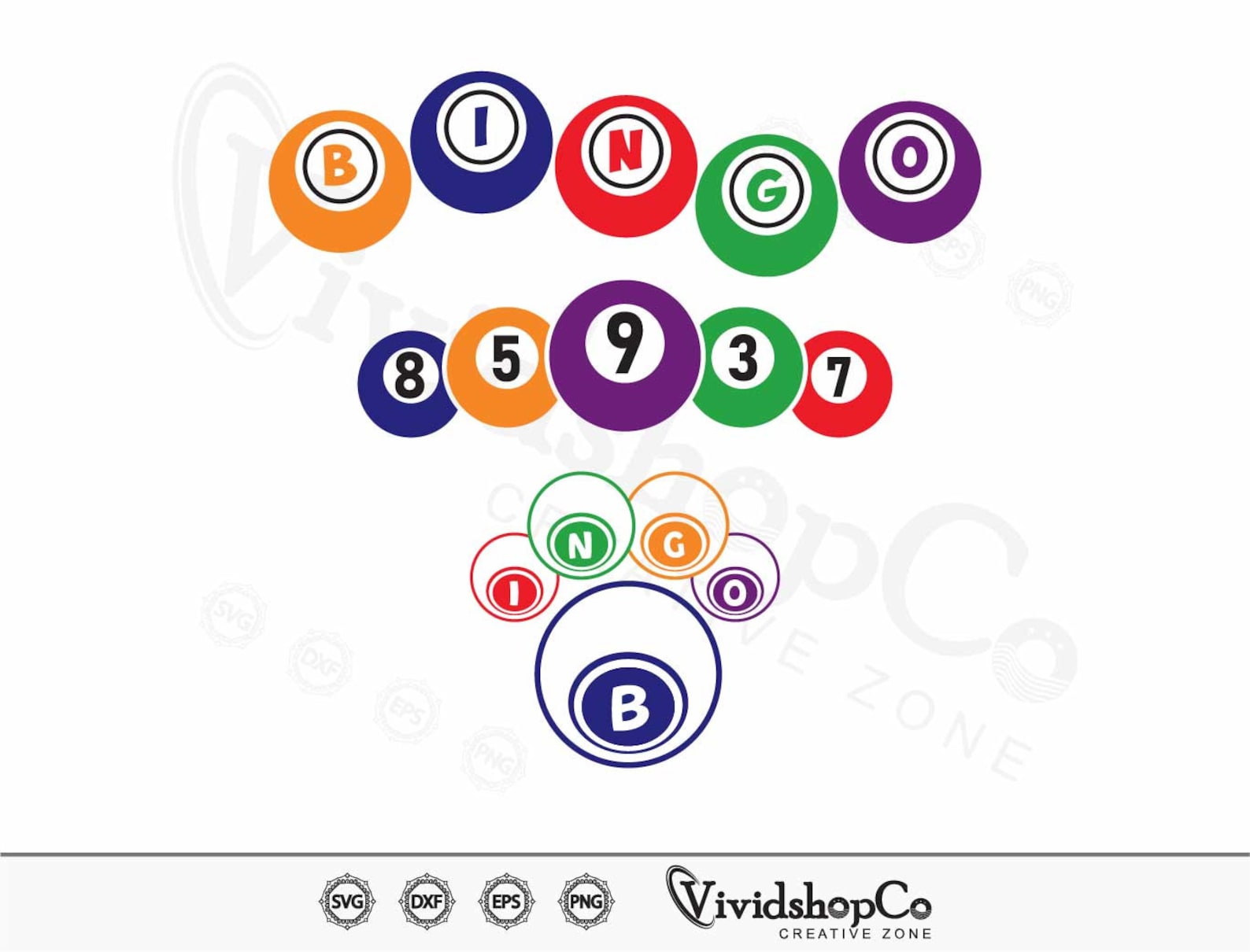 Bingo SVG Bingo Balls Svg Bingo Card Svg Bingo Dauber Svg - Etsy