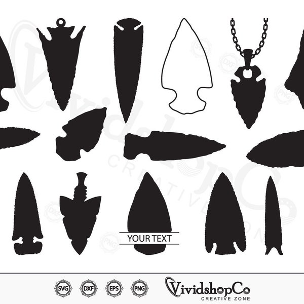 Indian Arrowhead Spear Svg - Etsy