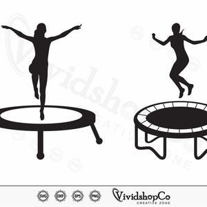 Trampolin SVG, Trampolin SVG, springen svg, Kinder springen svg, Sport ...