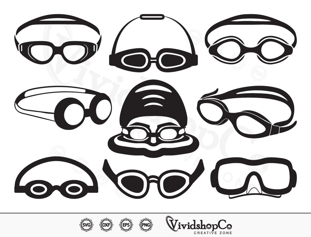 Swimming Goggles SVG, Swim Goggles Svg, Swimmer Svg, Goggles Svg ...