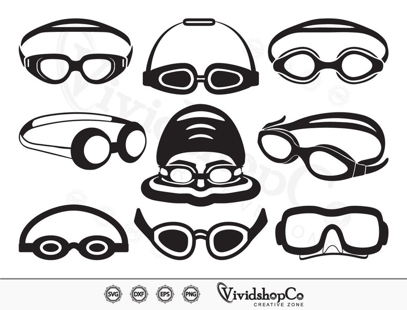 Swimming Goggles SVG, Swim Goggles Svg, Swimmer Svg, Goggles Svg ...
