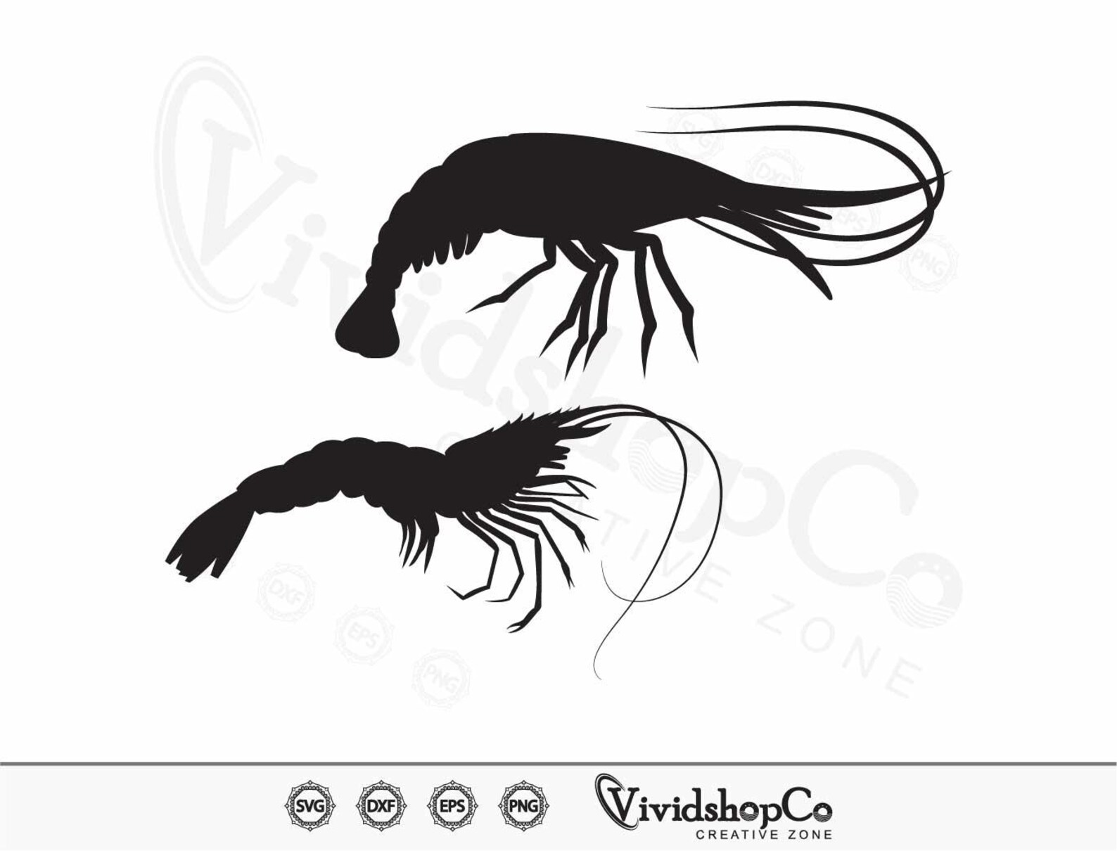 Shrimp SVG, Boiled Shrimp Svg, Prawn Svg, Seafood Svg, Clipart, Cut ...