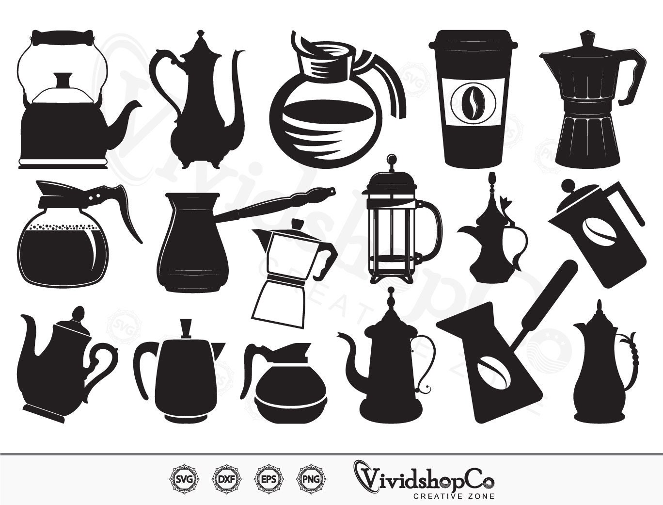 Coffee Pot SVG Coffeepot Svg Coffee Svg Pot Svg Clipart - Etsy UK