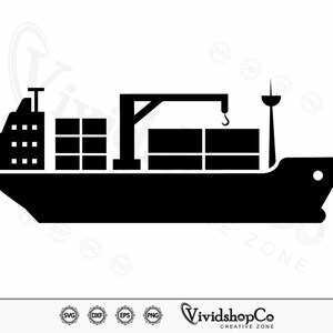 Ship Svg, Cruise Ship Svg, Cargo Ship Svg, Cargo Svg, Clipart, Cut ...
