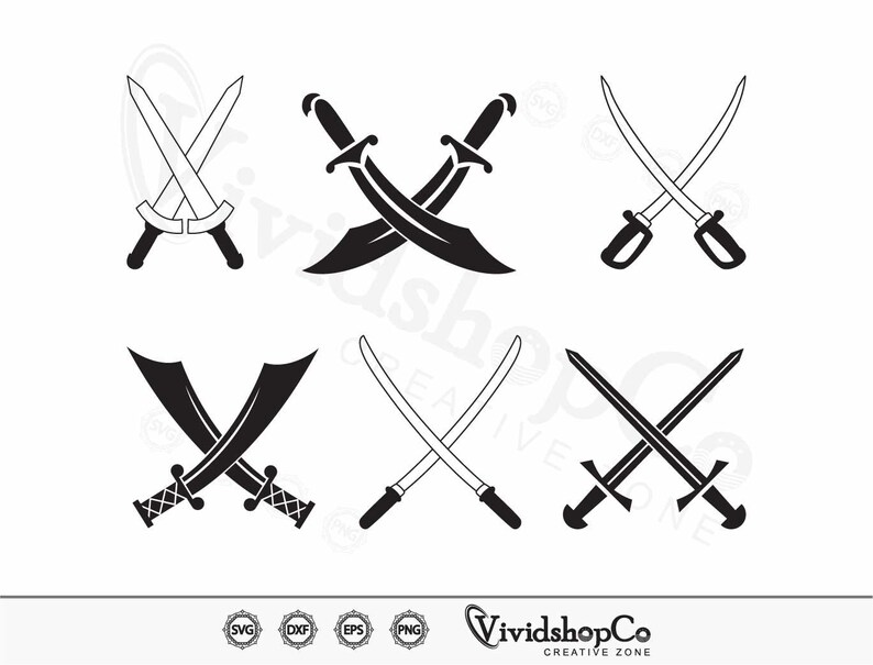 Sword SVG, Dagger Svg, Fancy Svg, Weapons Svg, Clipart, Cut Files for ...