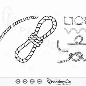 Rope SVG, Nautical Rope Svg, Nautical Knot Svg, Rope Frame Svg, Clipart ...