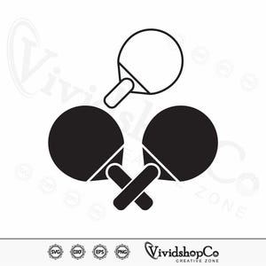 Ping Pong SVG, Ping Pong Paddle Svg, Table Tennis Racket Svg, Ping Pong ...