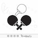 Ping Pong SVG, Ping Pong Paddle Svg, Table Tennis Racket Svg, Ping Pong ...