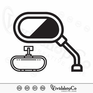 Car Mirror SVG, Car Back Mirror Svg, Car Side Mirror Svg, Rear View ...