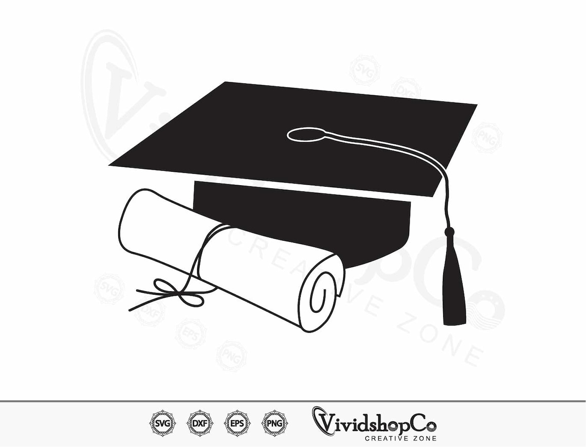 Graduation Cap Svg Graduate Svg Diploma Svg Degree Svg - Etsy