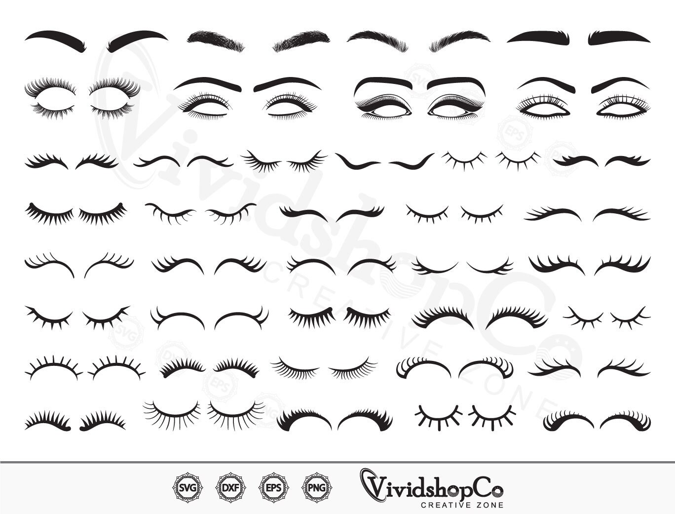 Eyelashes SVG Eyebrows Svg Lashes Svg Lash Svg Makeup Svg - Etsy Australia