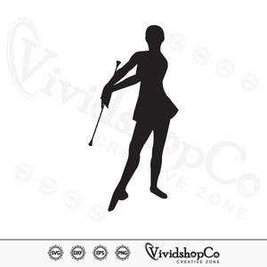 Baton Twirling SVG, Baton Dancing Girl Svg, Baton Svg, Majorette Svg ...