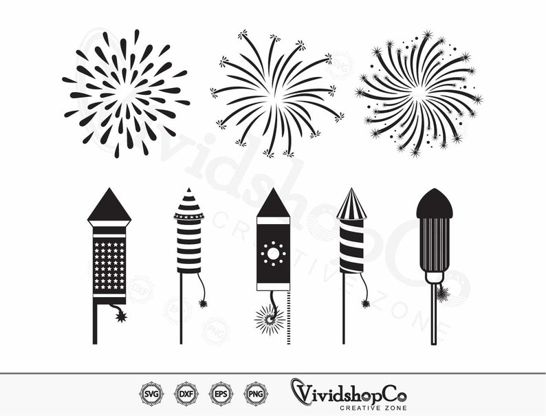Firecrackers SVG Fireworks Svg Independence Day 4th of - Etsy
