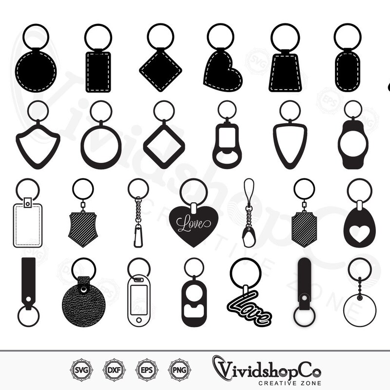 Key Ring Svg - Etsy