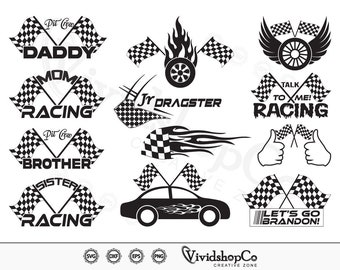 Racing Flags Svg, Pit Crew Flags Clipart, Racing Flags Cut Files for ...