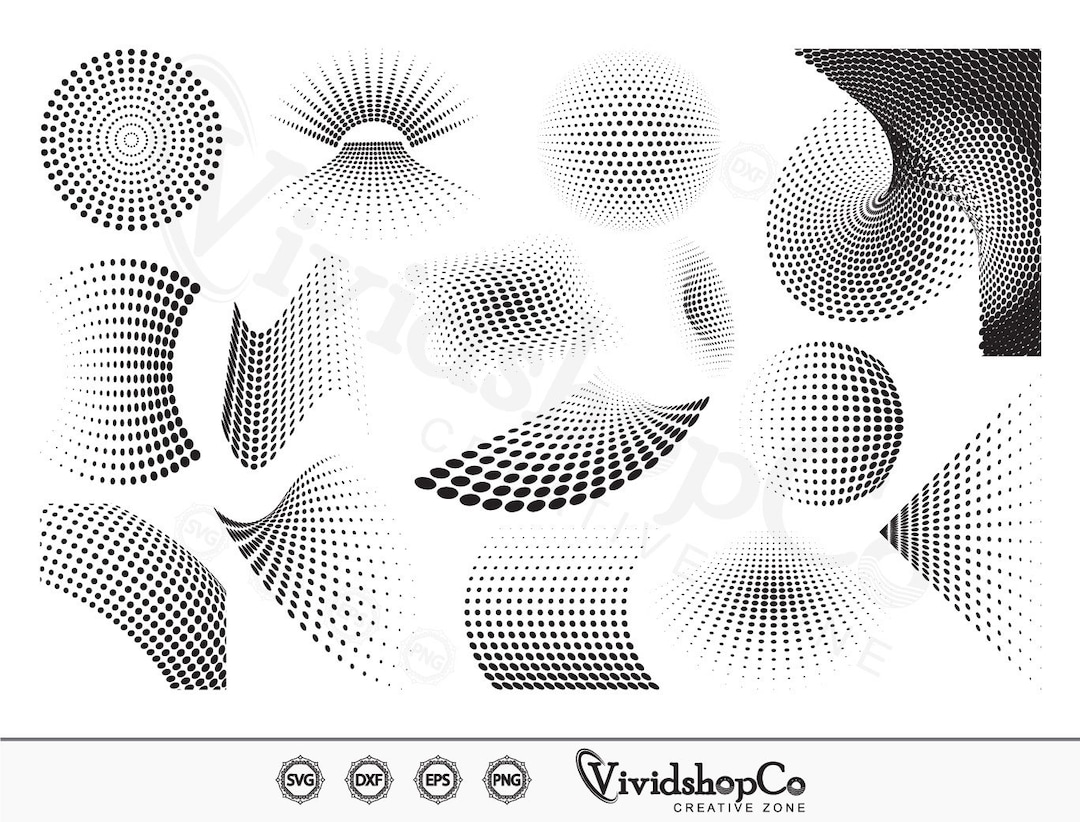 Halftone Dots SVG, Halftone, Comic Dot Pattern, Dotted Pattern Svg ...