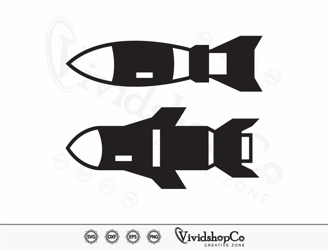 Missile SVG, Missile Logo Svg, War Svg, Rocket Missile Svg, Vector ...