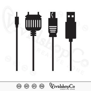Charger SVG, Usb Charger Svg, Phone Charger Svg, USB Cable Svg, Usb ...