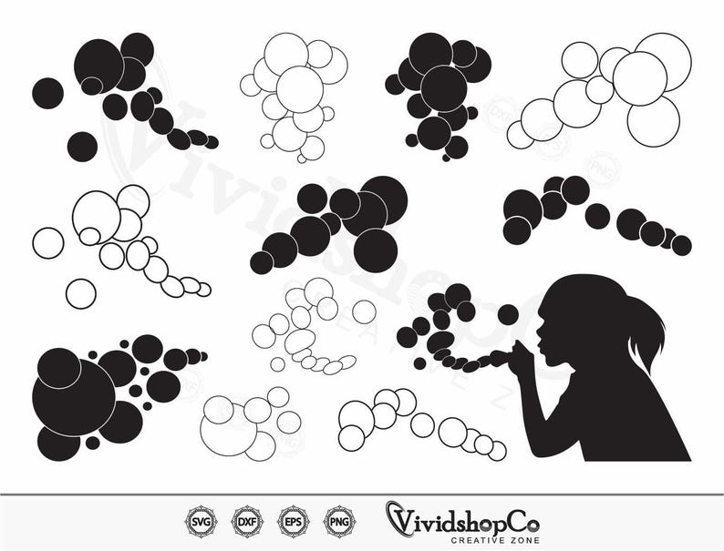 Burbujas SVG, Burbujas que soplan svg, Burbujas de discurso svg ...