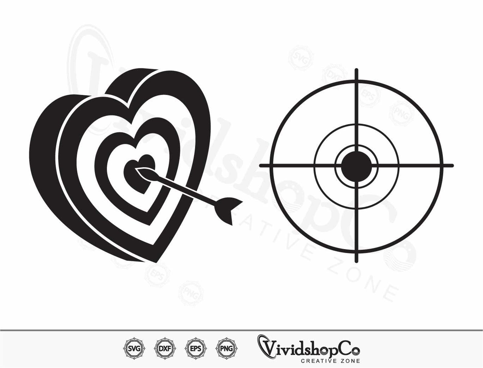 Target SVG, Bullseye SVG, Shooting Target SVG, Target Cricut, Clipart ...
