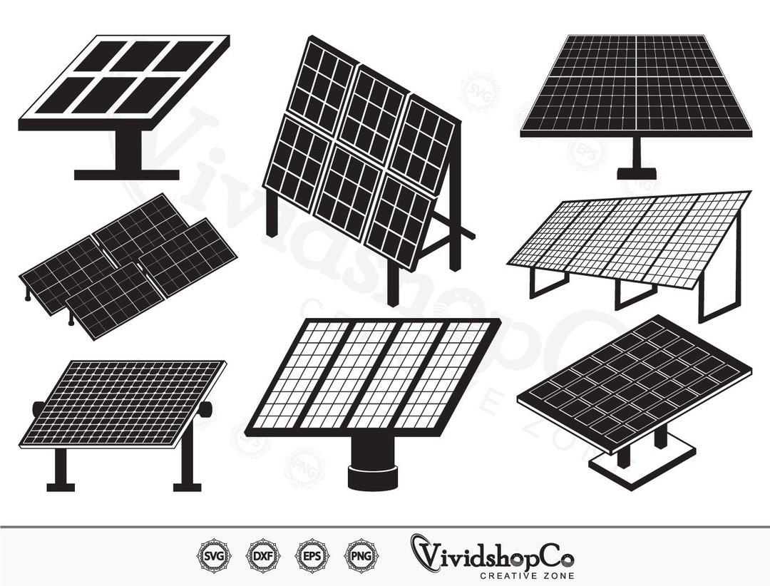 Solar Panel SVG, Solar Svg, Renewable Energy Svg, Solar Power Svg ...