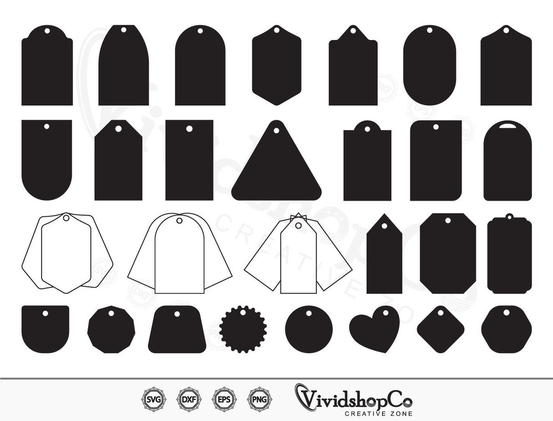 Tag SVG, Label Svg, Gift Tag Template, Price Tag Svg, Name Tag Svg ...