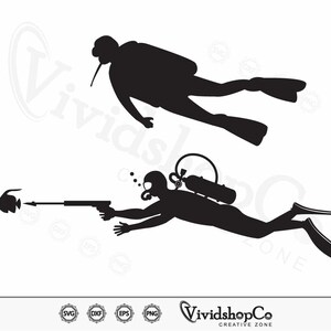 Scuba Diving SVG, Scuba Diverse SVG, Scuba Dive svg, Sport svg, Clipart ...