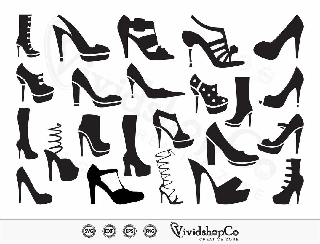 High Heel Svg, Heels Svg, Women Shoe Svg, Stiletto Heels Svg, Clipart ...