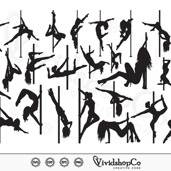Stripper Silhouette Dxf - Etsy