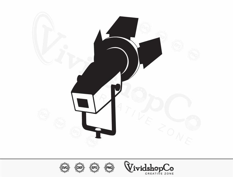 Stage Lighting Svg, Director Light Svg, Lighting Svg, Spotlight Svg ...
