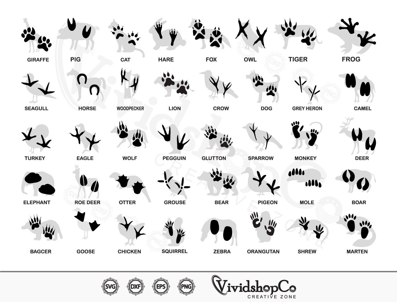 Animal Foot Print Svg Footprint Svg Foot Svg Feet Svg - Etsy Australia
