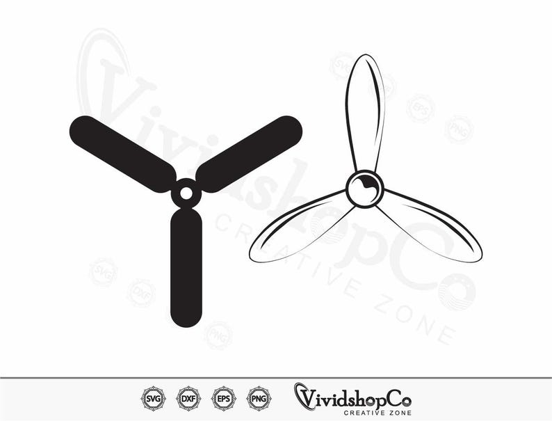 Aircraft Propeller SVG Propeller Svg, Airplane Svg, Flying Svg, Clipart ...