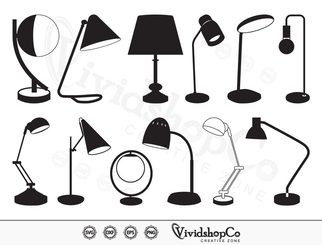 Desk Lamp SVG Table Lamp Svg Lamp Svg Street Light Svg - Etsy