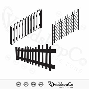 Fence SVG, Picket Fence Svg, Wooden Fence, Board Fence Svg, Clipart ...