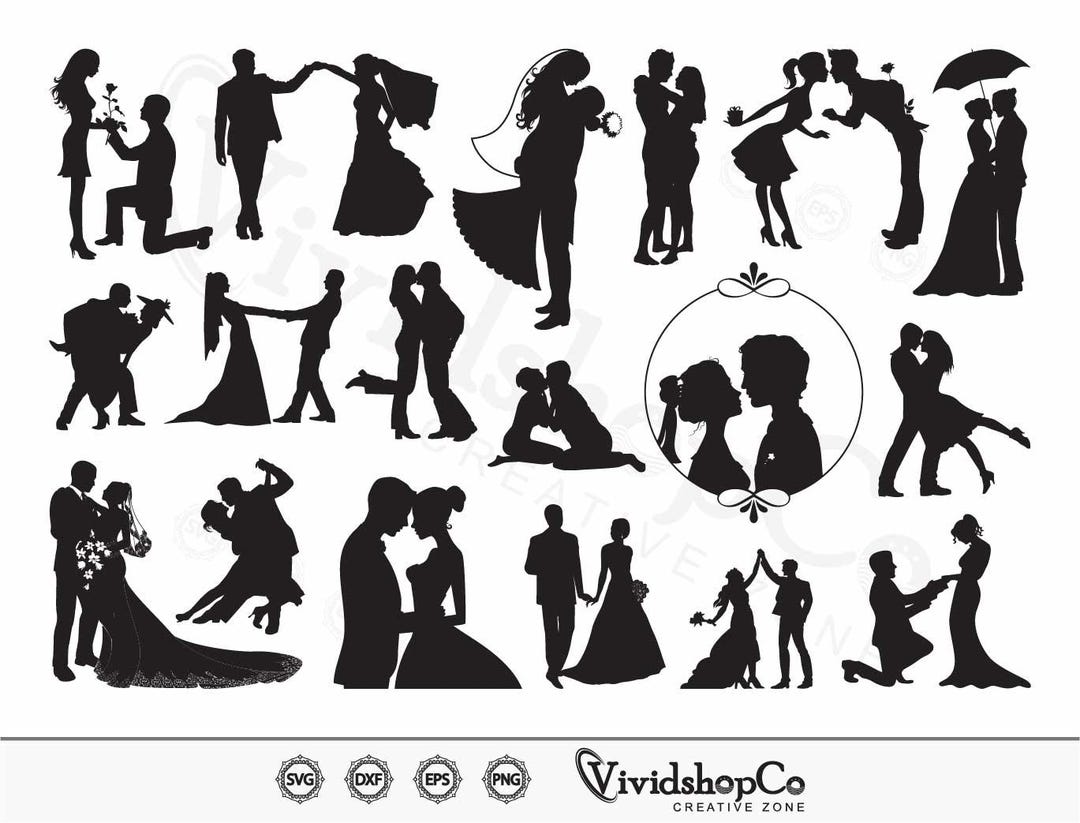 Couples SVG, Lovers Svg, Wedding Couple Svg, Married Couple Svg ...