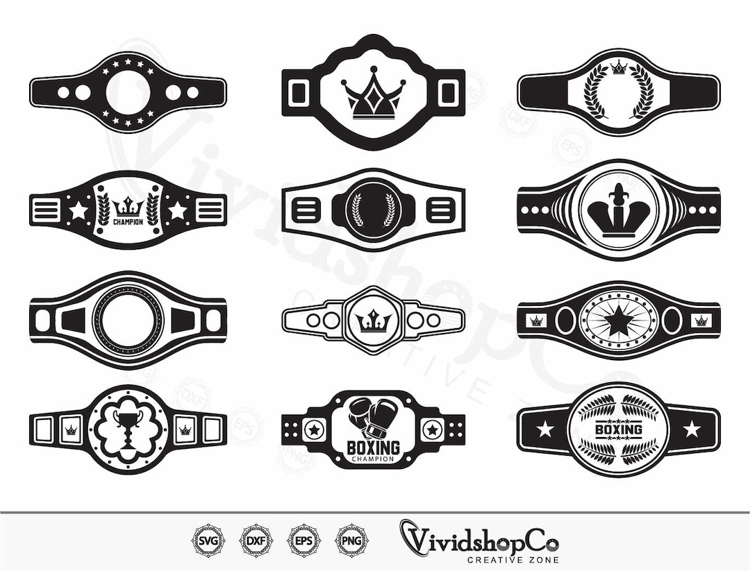 Champion-Gürtel SVG, Champion-Gürtel SVG, Champ svg, Cut-Datei für ...