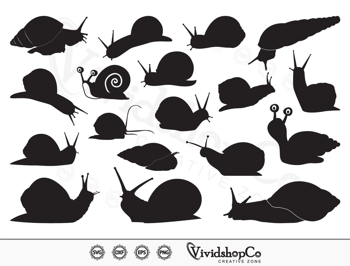 Snail SVG, Snails Svg, Snail Shape Svg, Garden Snail Svg, Clipart, Cut ...