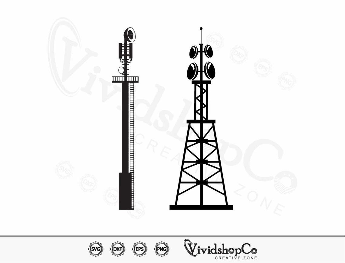Antenna SVG, Tower Svg, Transmission Tower Svg, Wireless Tower Svg ...