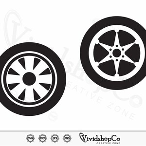 Wheel Svg, Tire Svg, Car Wheel Svg, Wheel Clipart, Cut Files for ...