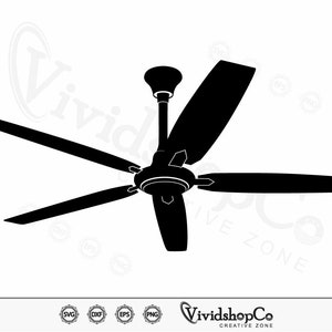 Ceiling Fan SVG, Ceiling Svg, Fan Svg, Ceiling Fan Outline, Clipart ...