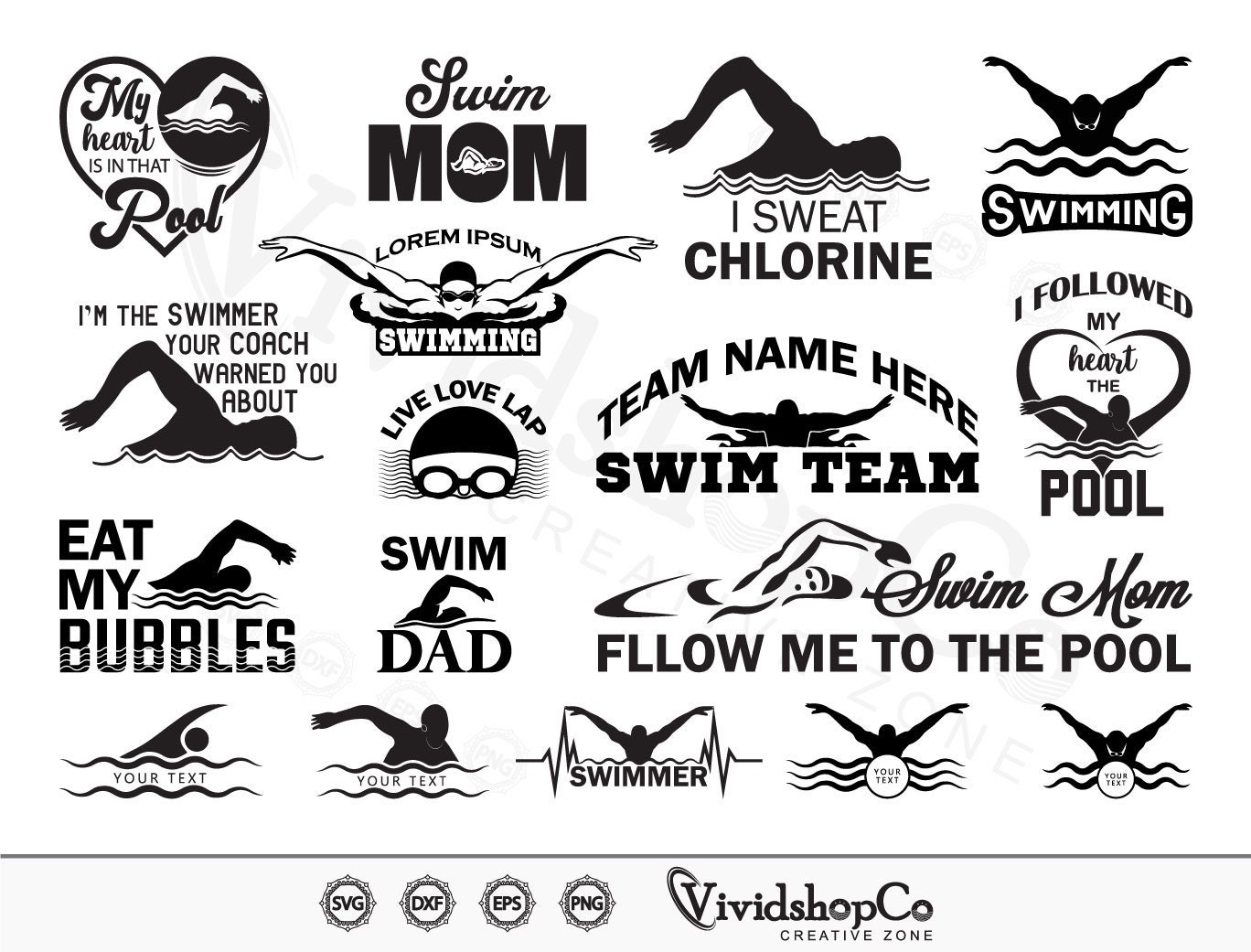 Swimmer Svg Swimming Svg Swim Svg Clipart Cut Files for - Etsy Australia