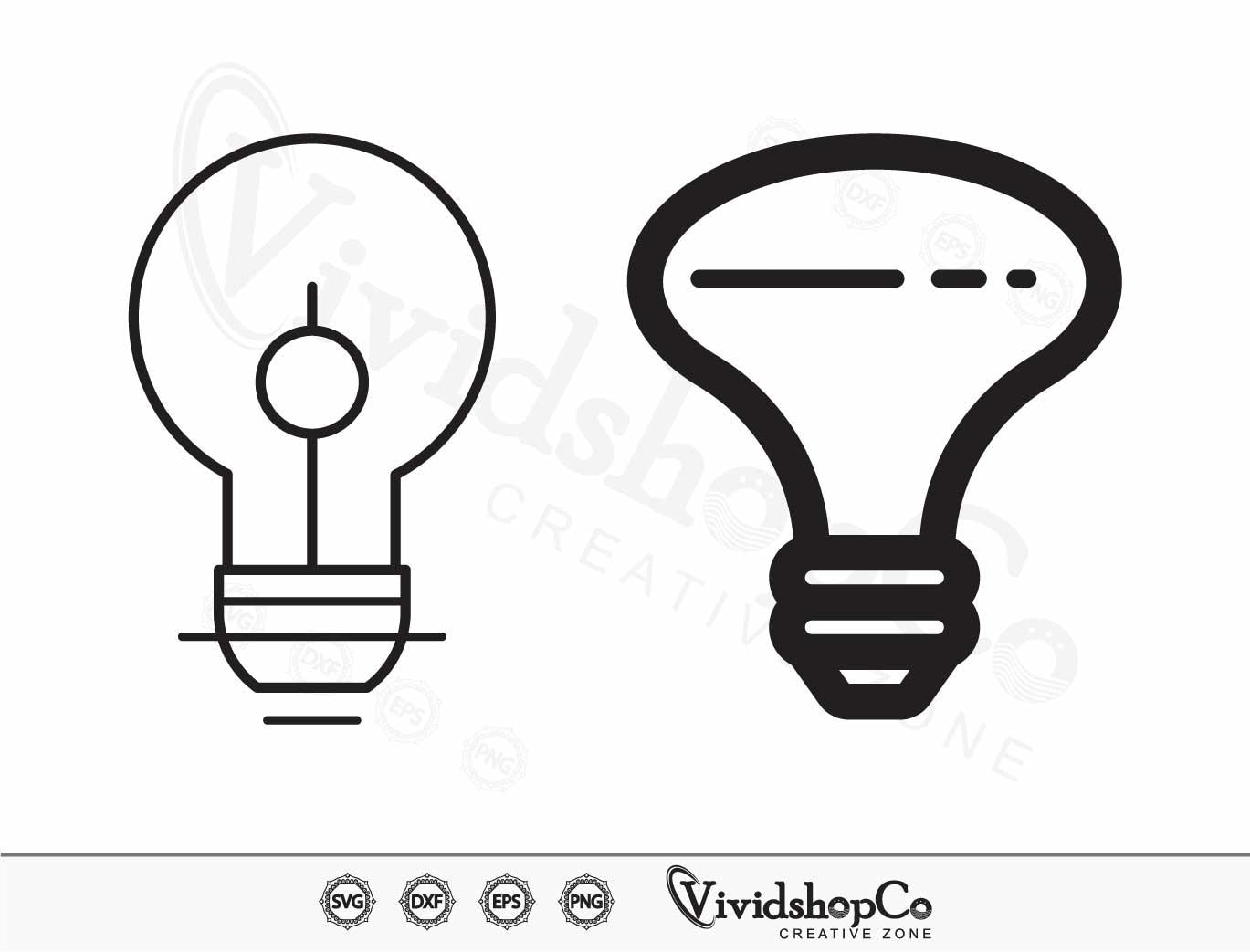 Light Bulb Svg, Bulb Svg, Lightbulb Svg, Coil Svg, Clipart, Cut Files ...
