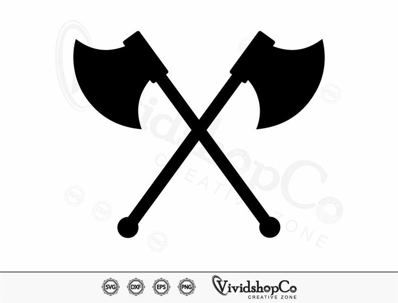 Axe Svg, Cross Axe, Axe Clipart, Axe Cut Files for Silhouette, Files ...