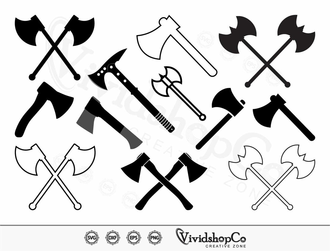Axe Svg, Cross Axe, Axe Clipart, Axe Cut Files for Silhouette, Files ...