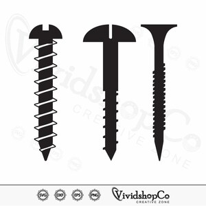 Bolt Screw SVG, Bolt and Nut Svg, Hardware Tool Svg, Bolt Svg, Screw ...