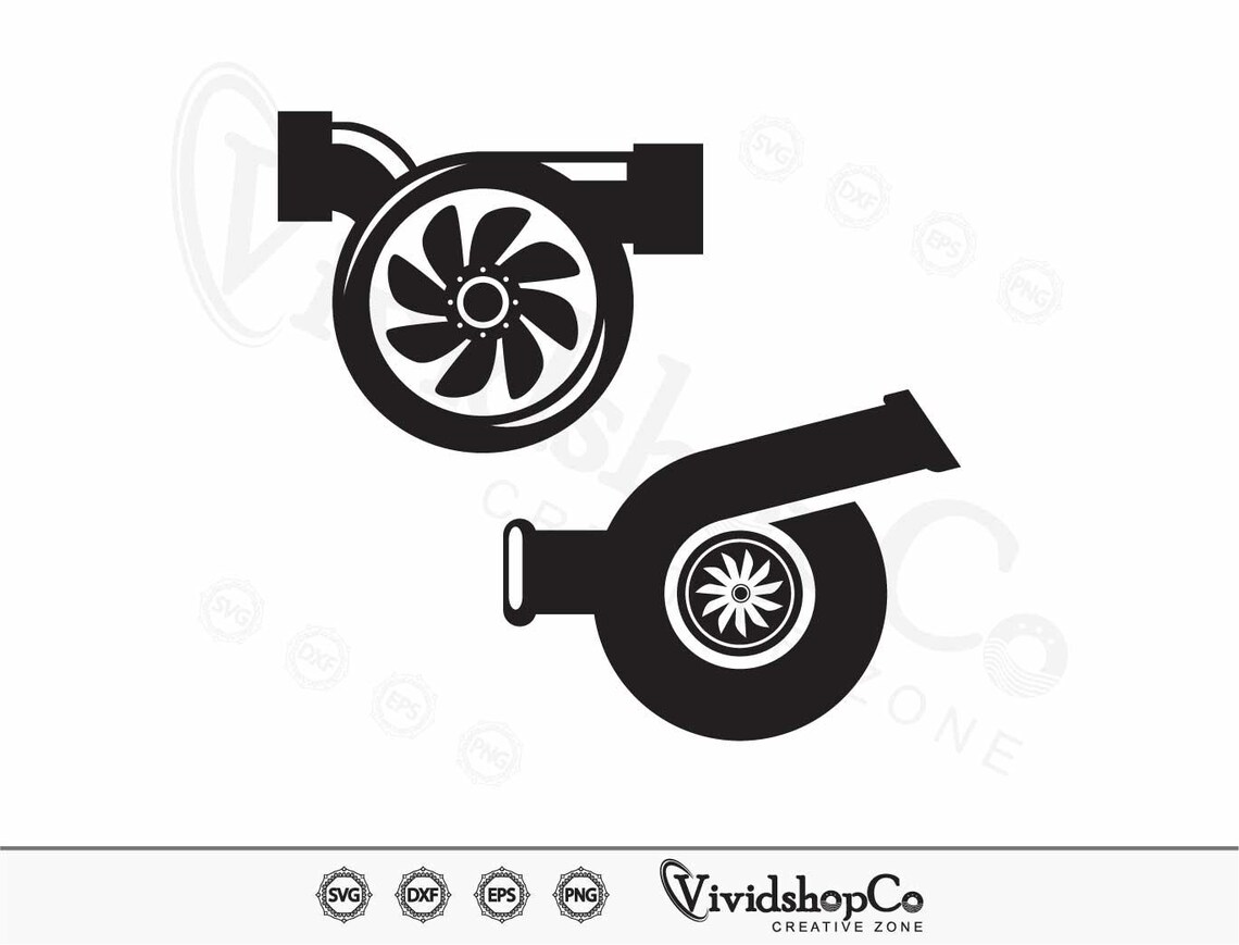 Turbocharger SVG, Turbo Charger Svg, Turbo Svg, Car Turbocharger Svg ...
